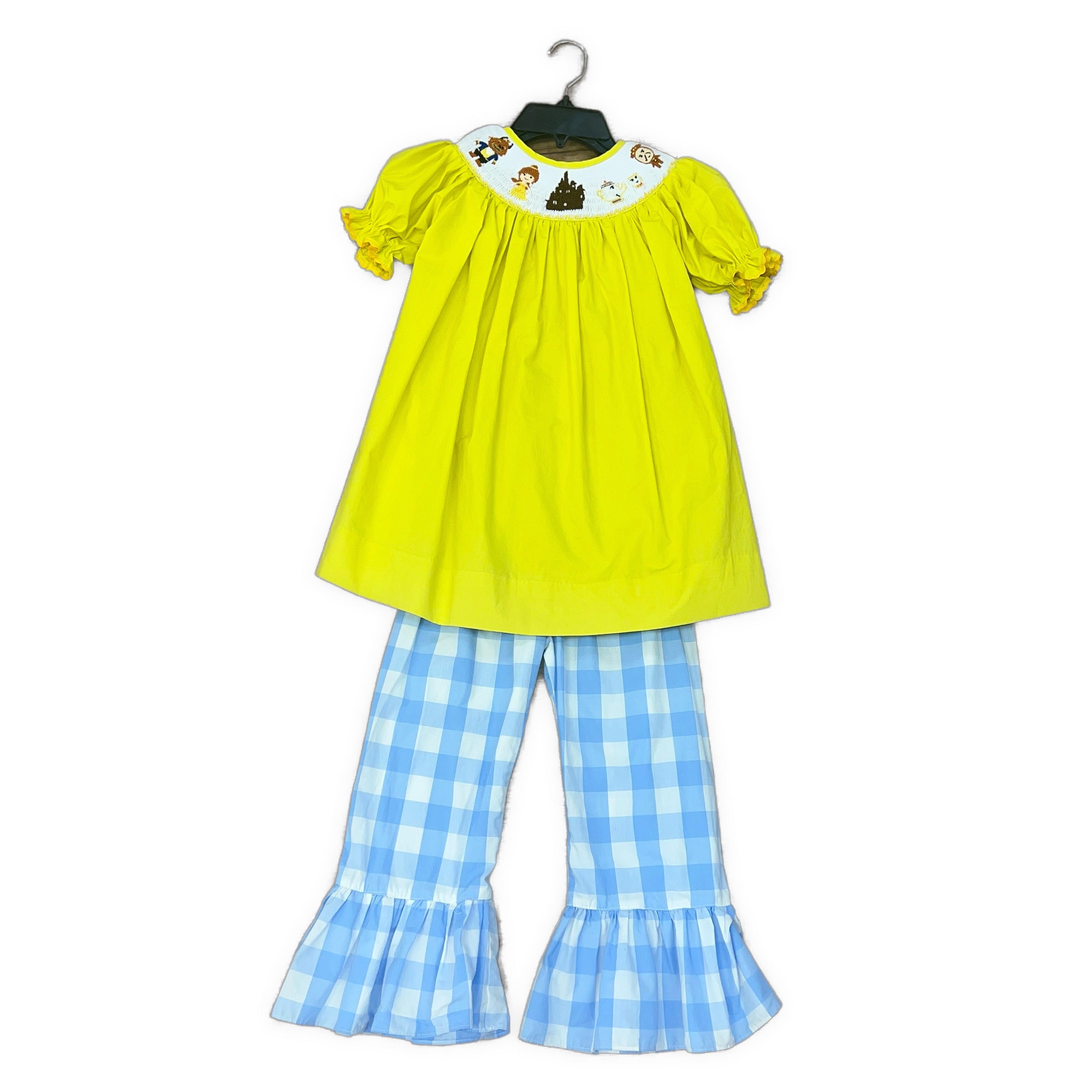 Five Little Monkeys Smocked Beauty & The Beast Outfit | Size 5 ...