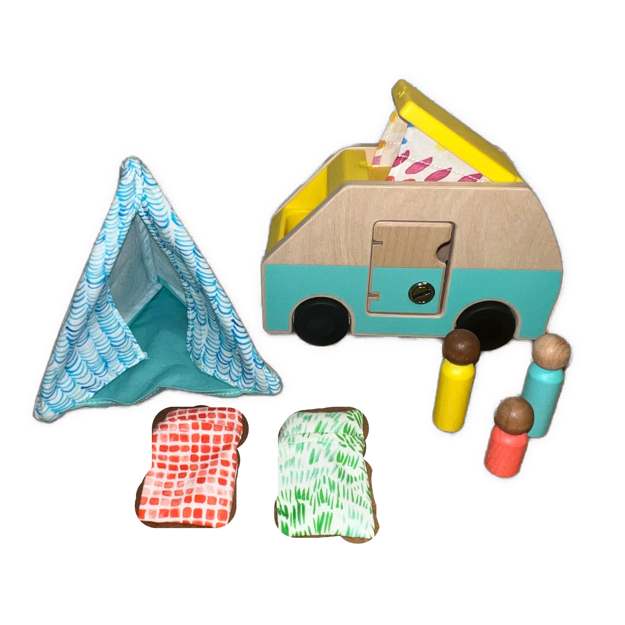 Lovevery FREE SPIRIT Wooden Camper + Van Go Outdoor Adventure ...